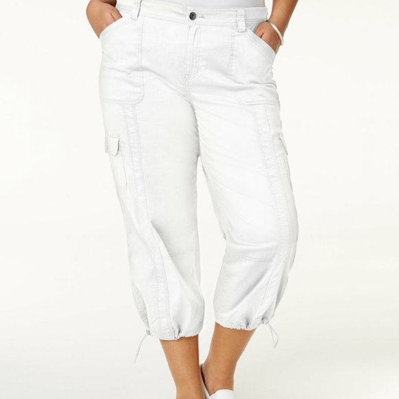 Style & Co. | Pants & Jumpsuits | Nwt Style Co White 24w Cargo Capri ...